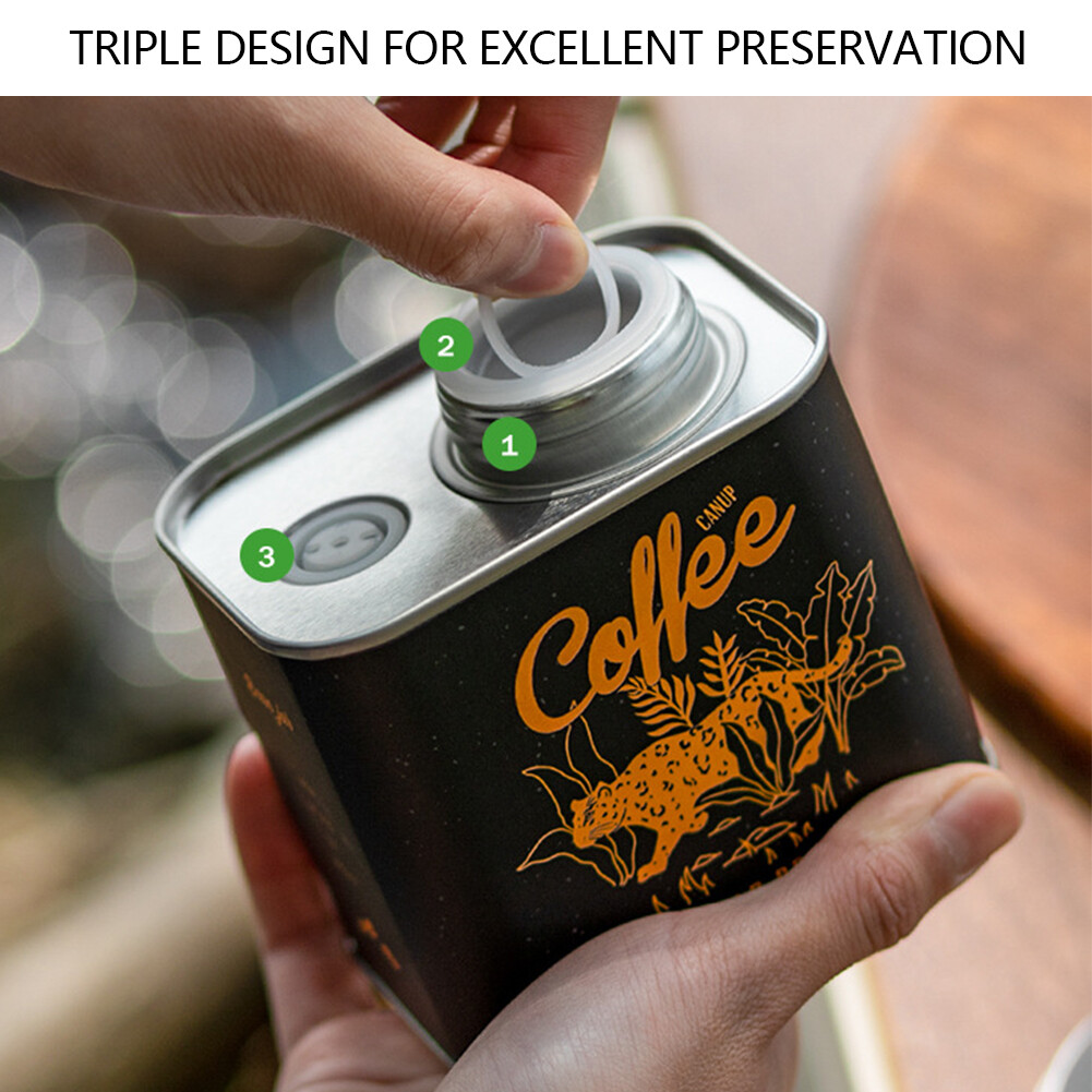 150g Coffee Bean Cans Airtight Coffee Container Freshness Preservation ...