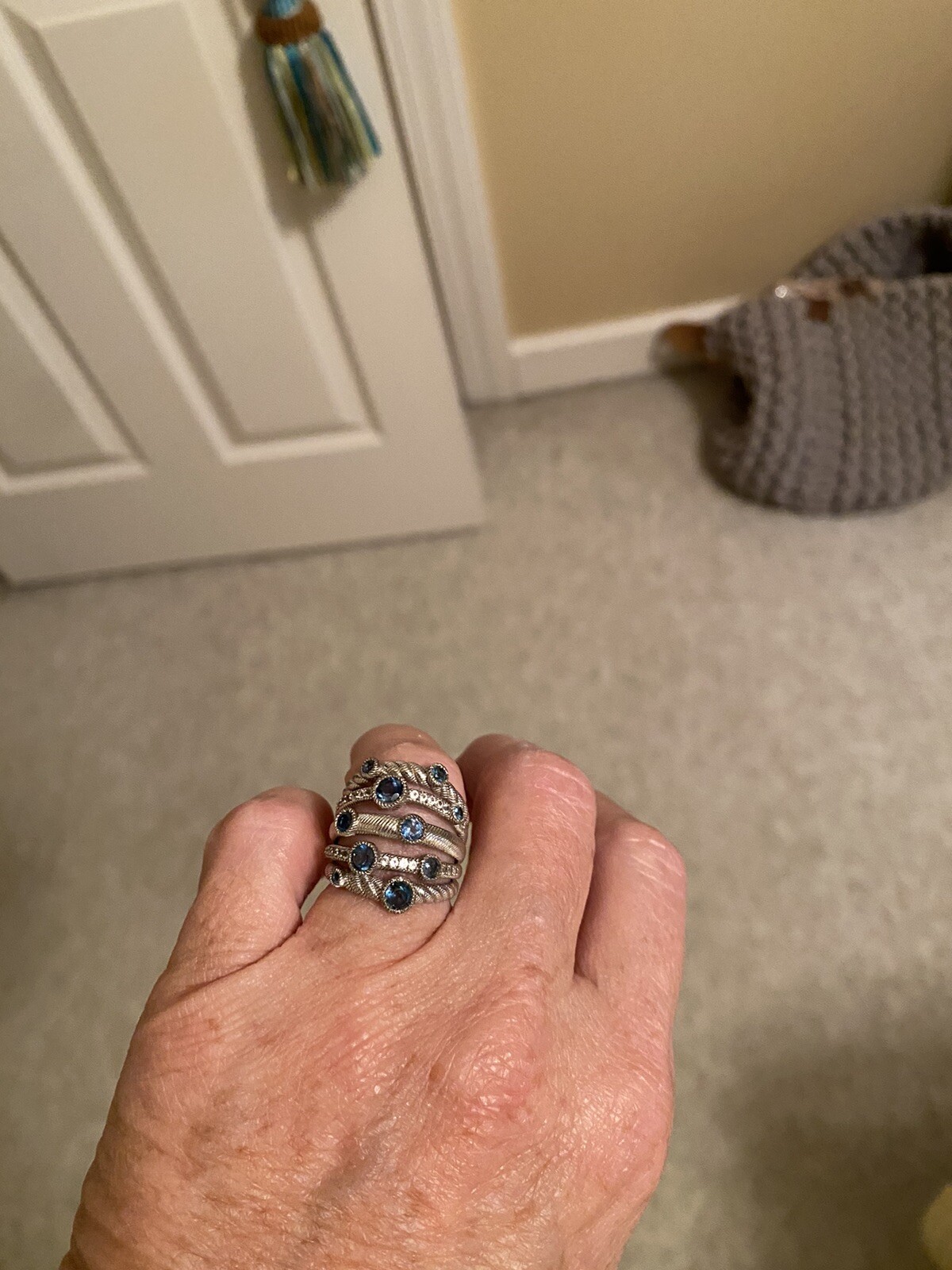 JUDITH RIPKA MULTI ROW DETAILED 925 STERLING & LONDON… - Gem