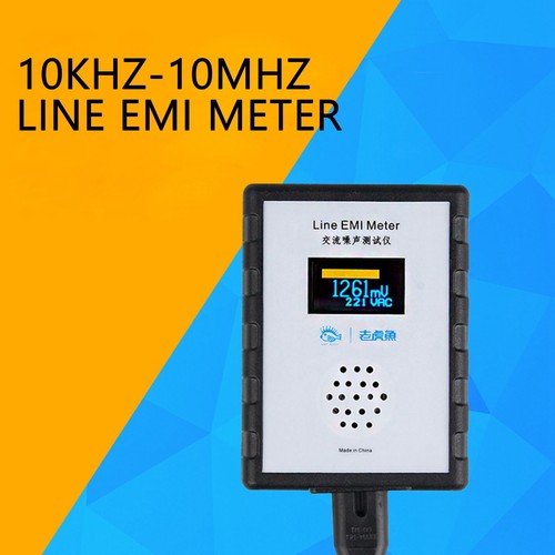 Line EMI Meter 10KHz-10MHz Mains Noise Analyzer EMI Measuring W/ OLED ...