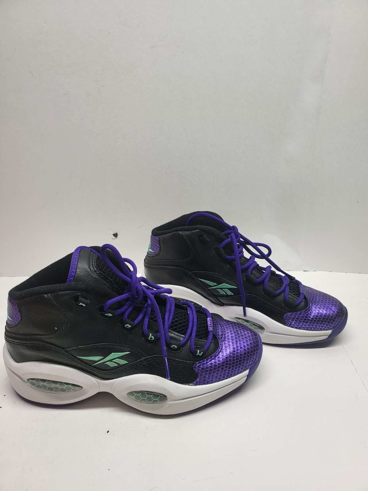 Reebok Answer 3 Purple & Black Women Athletes Shoes S… - Gem