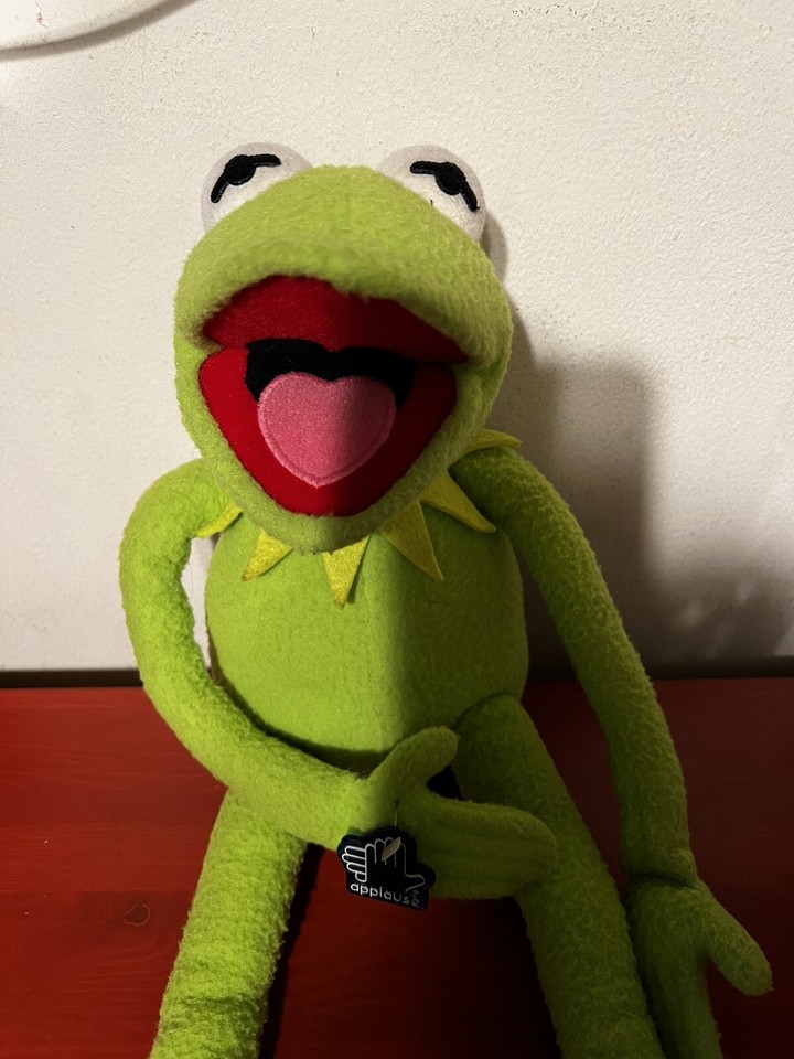 Kermit The Frog Applause Vintage Large Plush Wired Arms Legs Muppets 20 ...