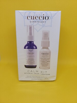 Cuccio Somatology Yogahhh CALM KIT Pause Meditation Mist & Cooling Spot ...