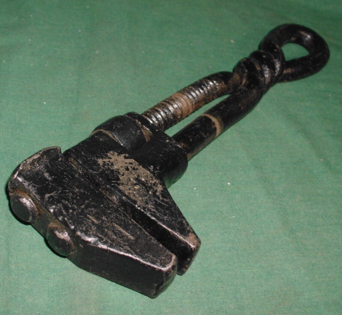 Vintage Antique made in U.S.A. 9-1/2” Twisted Handle Adjustable Wrench ...
