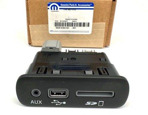 Chrysler & Dodge Hub Media USB Charger Console 68206384AC Genuine & New ...