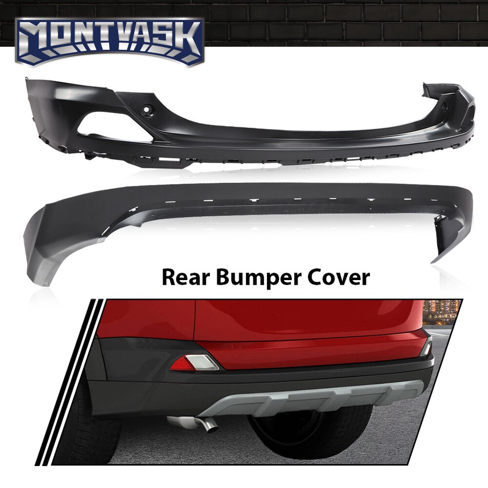 New Fit For 2016 2017 2018 Toyota RAV4 Rear Upper & Lower Bumper Cover ...