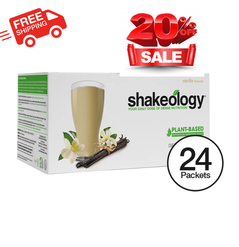 Shakeology Vanilla Plant-Based Vegan 24 Single-Serve Packets - FREE ...