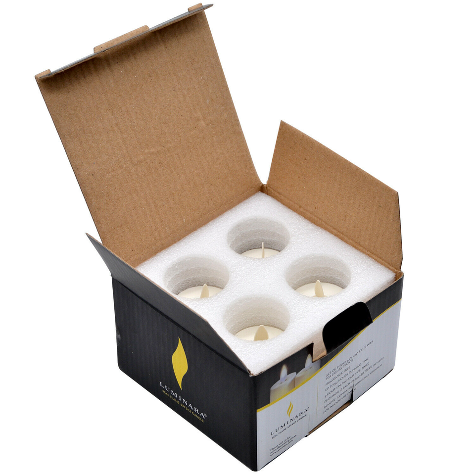 Luminara Moving Flicker Led Tea Lights with Timer for Wedding set of 2 ...