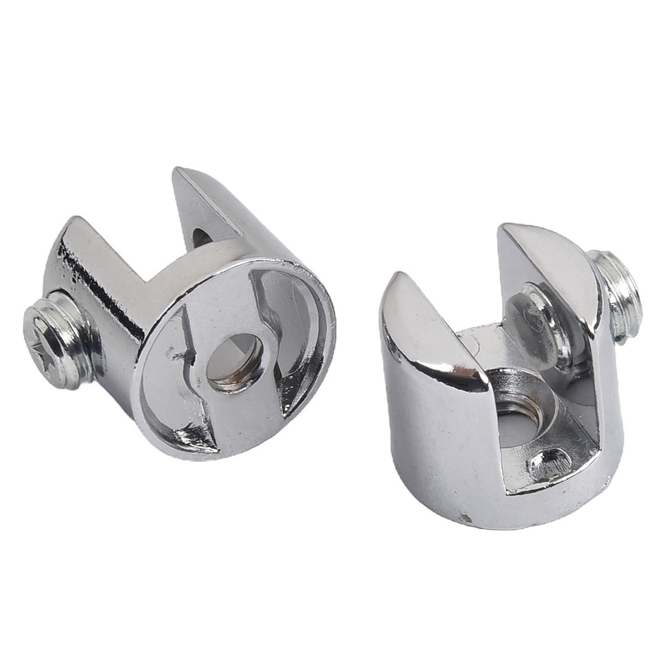 Chrome Shelf Support Brackets Clip Tool 10pcs for Glass Shelves 68mm ...
