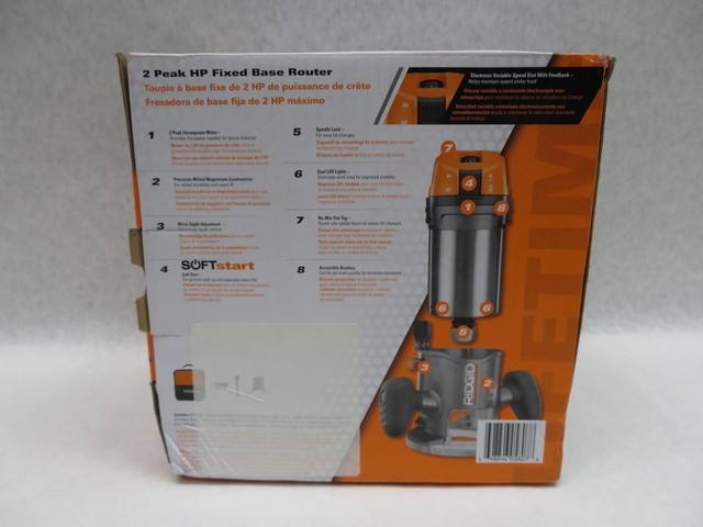 Ridgid R22002 11 Amp Corded Base Router for sale online | eBay