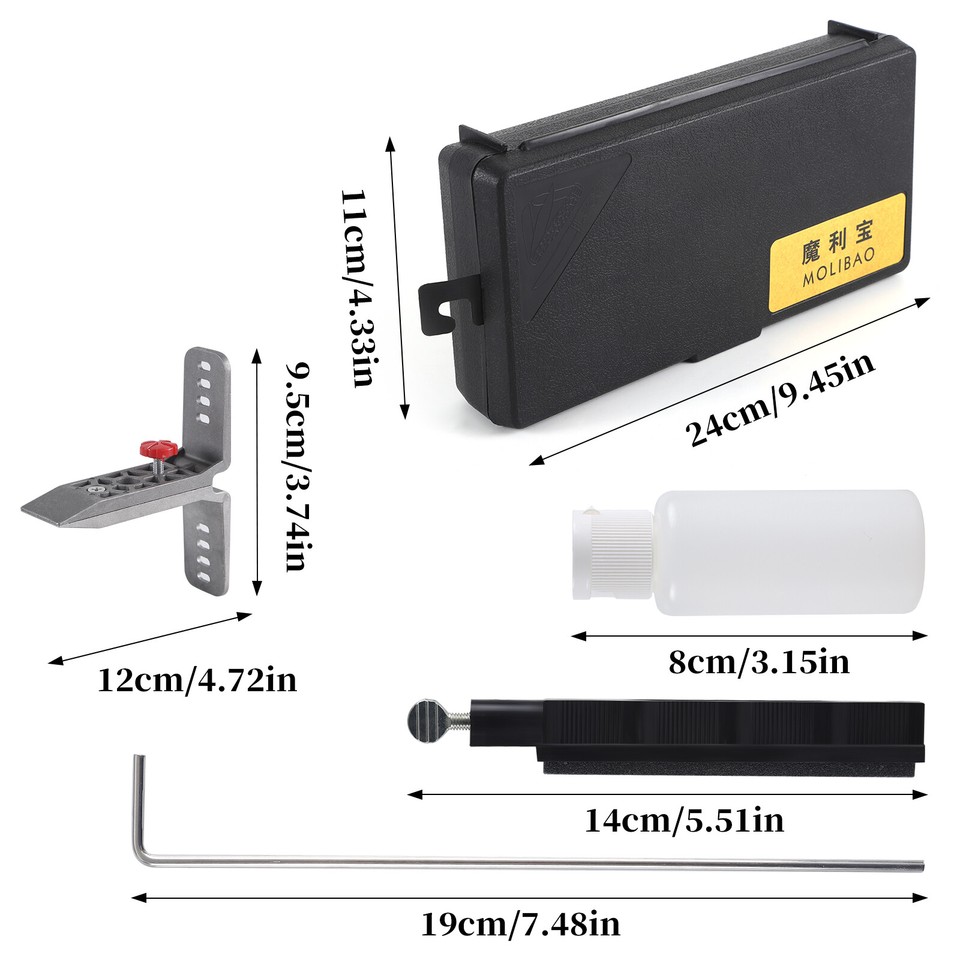 5 Stone Controlled Angle Precision Professional Knife Sharpening System ...
