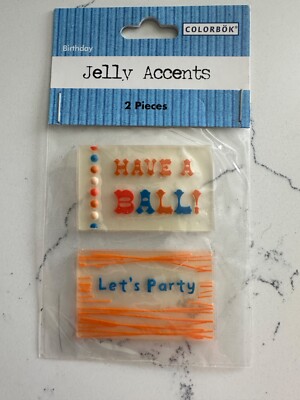 Colorbok Jelly Accents 2 PC ~ Birthday ~ Have A Ball! Let's Party ...