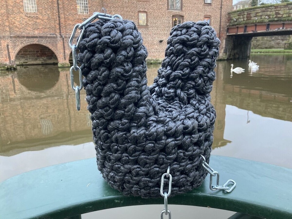 Rope Fender V Bow Narrowboat Barge Canal Boat Rubber Core | eBay UK