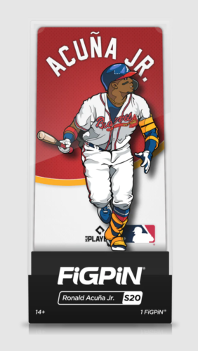Ronald Acuna Jr Baseball Braves MLB S20 Figpin Pin NEW IN HAND SEALED ...