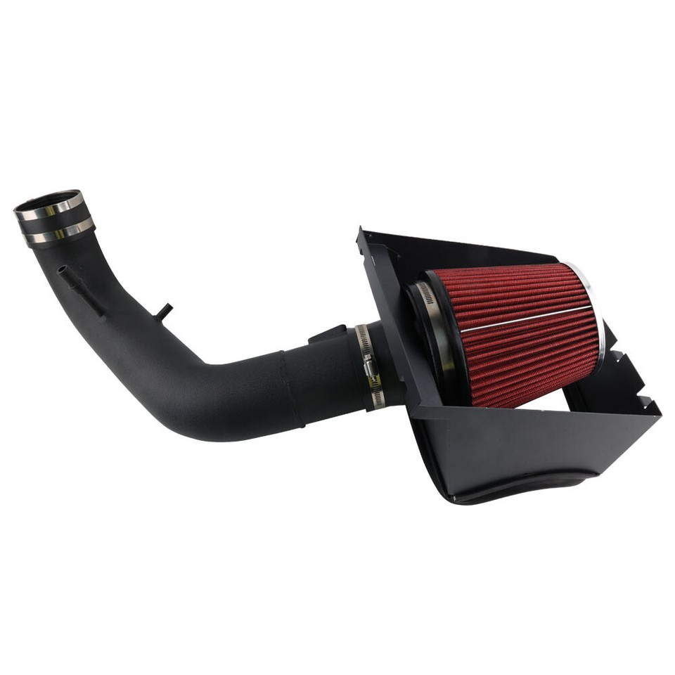 Black Cold Air Intake System Filter Heat Shield for 2011-2014 Ford F150 ...