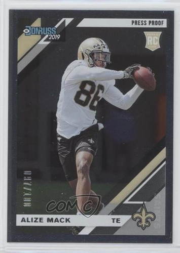 2019 Panini Donruss Rookies Press Proof Silver /100 Alize Mack #289 ...