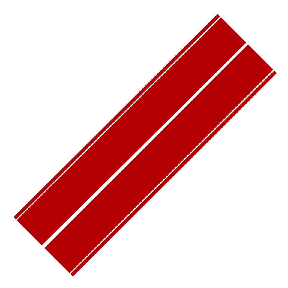 78.7'' Red Hood Roof Rally Racing Stripe Decal Vinyl Sticker For Ford ...