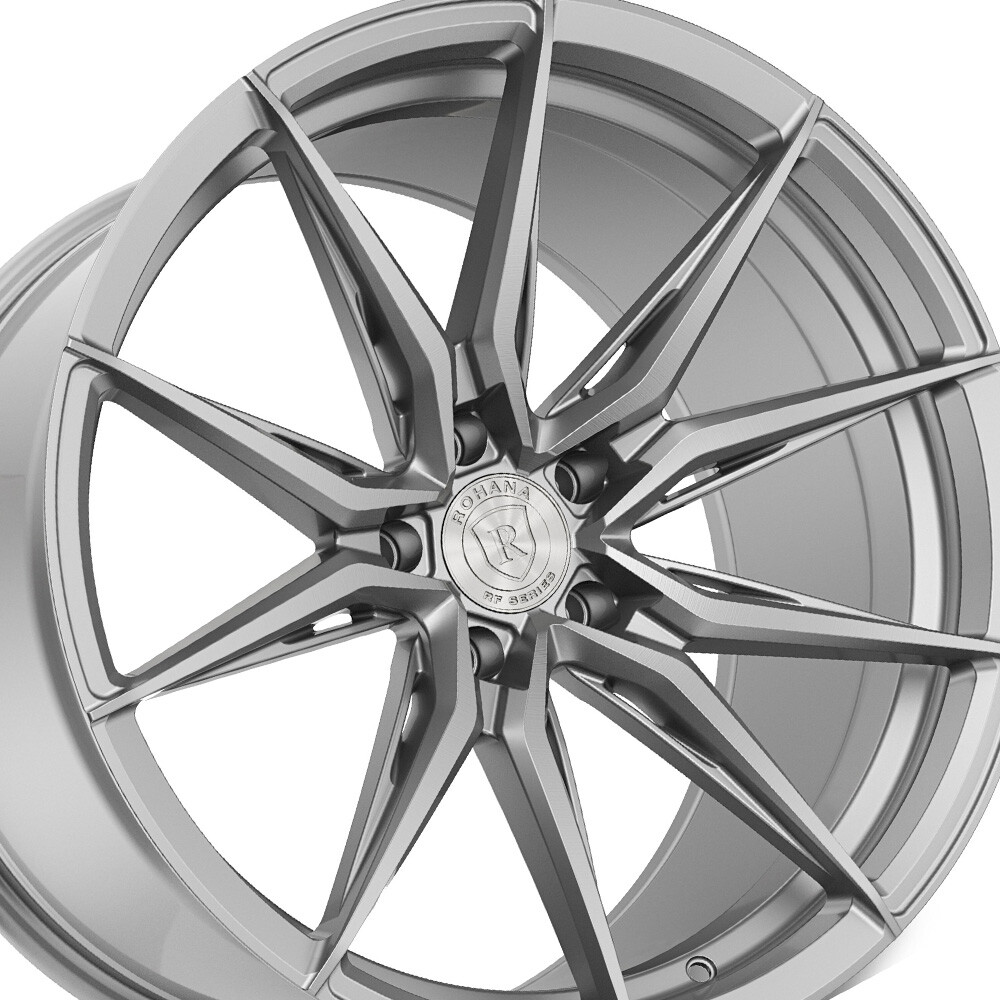 20" Rohana RFX13 Silver 20x9 20x11 Forged Concave Wheels Rims Fits ...