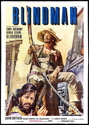 BLINDMAN MANIFESTO TONY ANTHONY RINGO STARR BEATLES WESTERN 1971 MOVIE ...