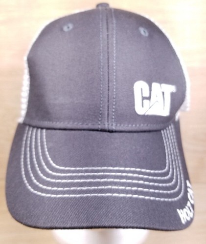 Holt Cat Caterpillar Trucker Cap Hat - Black/ White Adjustable Mesh ...