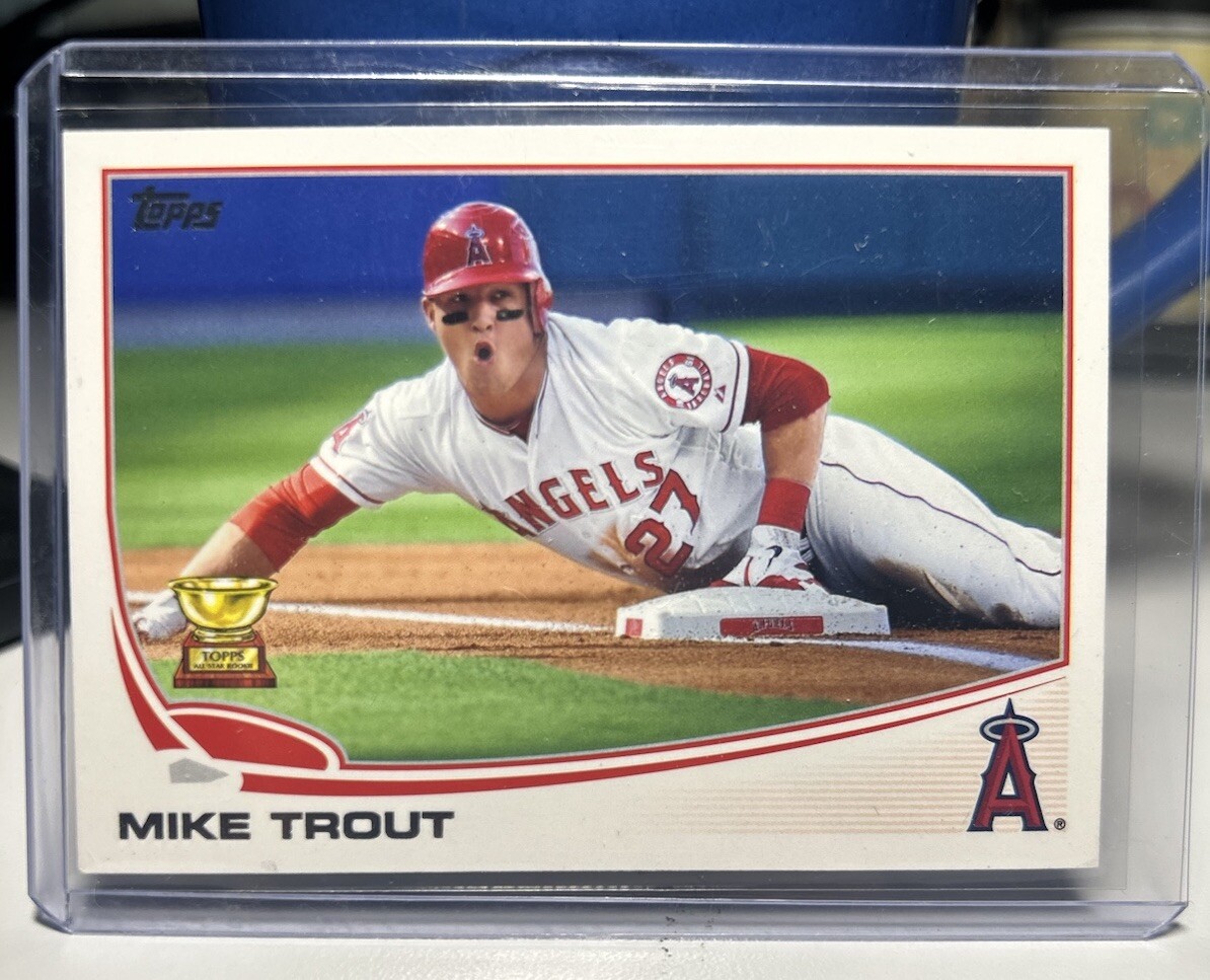 2013 Topps #27a Mike Trout Gold Rookie Cup Los Angeles Angels | eBay