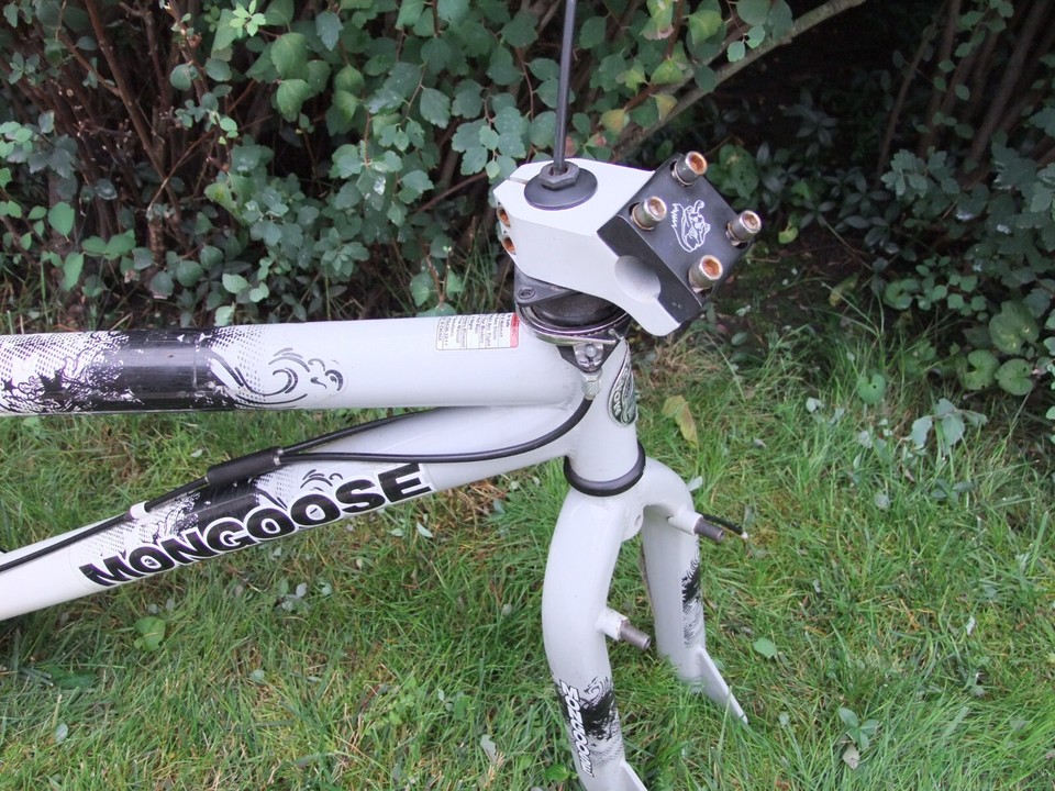 2009 Mongoose Freestyle Team BMX Bicycle Frame W/Fork, Stem & Seat 3/8" dropouts | eBay