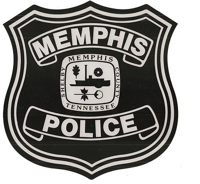 circa 1980's Memphis Police, TN 9" reflectorized door decal - home of ...