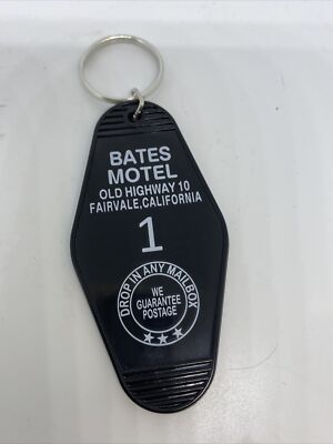 Black Psycho Bates Motel Room Horror Movie Film Keychain NEW Key Tag ...