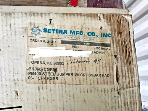 SETINA PB400 STEEL BUMPER W/CROSSBAR PAD 2006-10 DODGE CHARGER 6th GEN ...