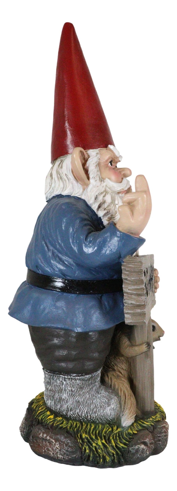 Ebros Rude Garden Greeter "Go Away!" Gnome Dwarf Not Welcome Statue 17. ...