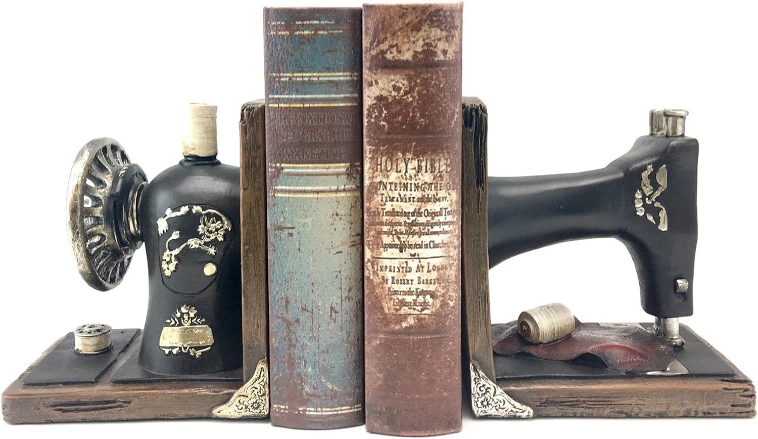 Bellaa 21383 Sewing Machine Bookends Vintage Style 6 Inch Tall for sale ...