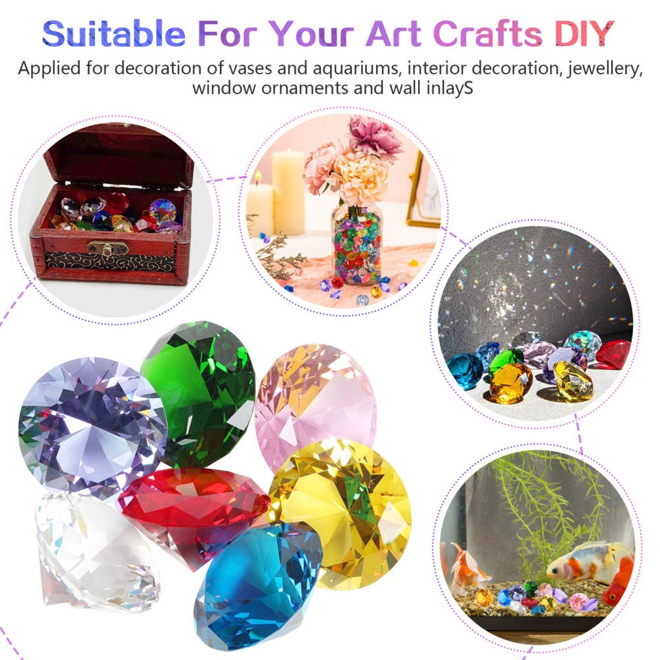 100pcs colorful acrylic Wedding DIY Fake Crushed Ice Rocks | eBay