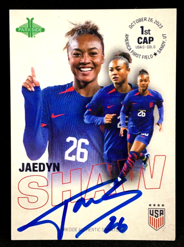 Jaedyn Shaw 2023 Parkside USWNT ReCap Se 1st Cap Signature Auto /374 RC SP | eBay