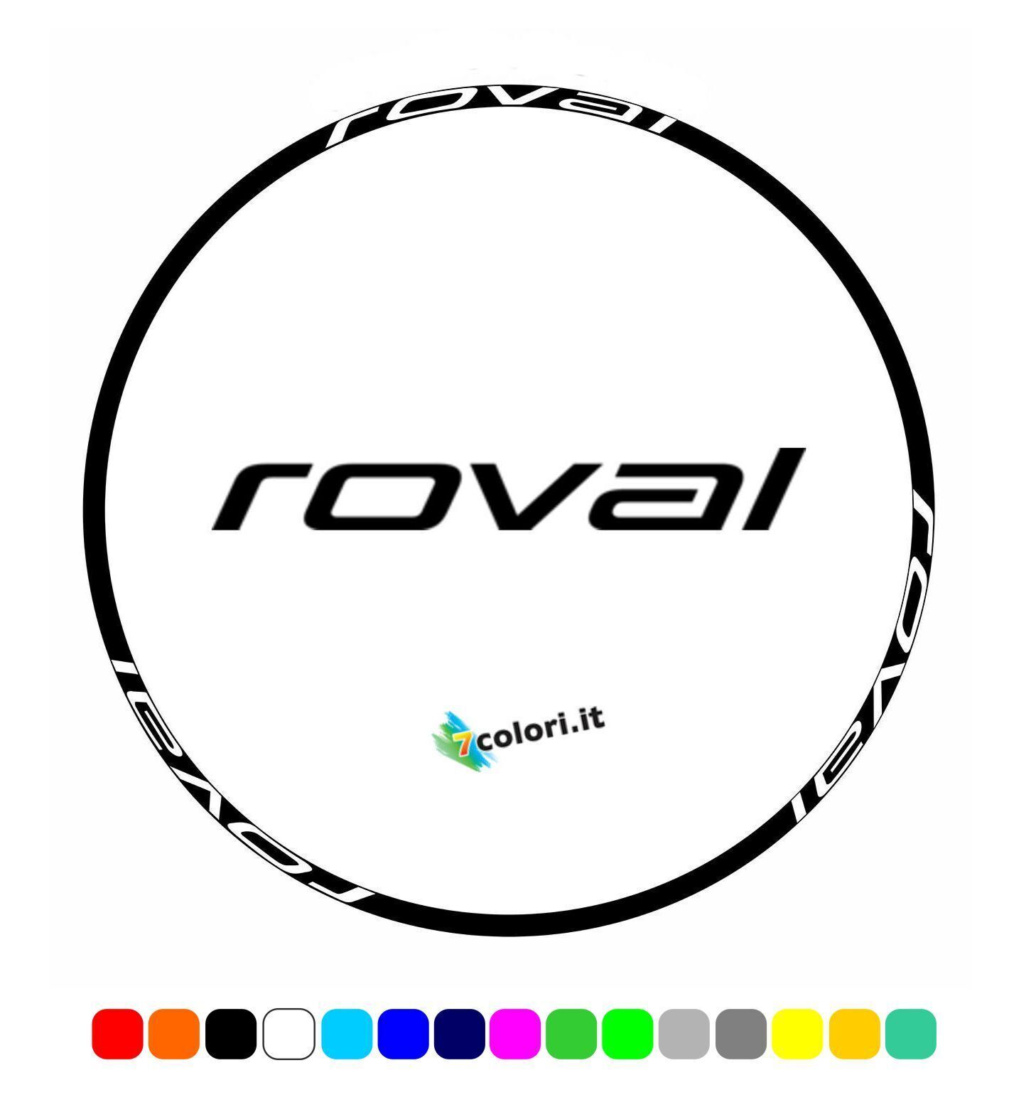 Kit of 12 vinyl logo stickers for ROVAL MTB bike wheel rims | eBay