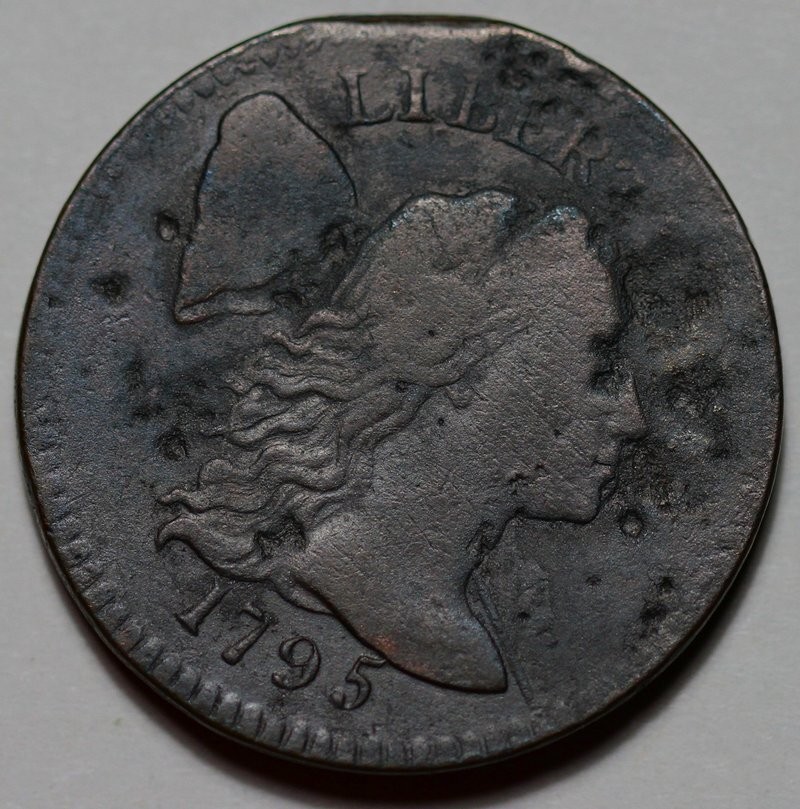 1795 Liberty Cap Large Cent - Plain Edge (S-78) - Corrosion - US 1c ...