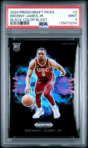 2024 PANINI PRIZM DRAFT PICKS BLACK COLOR BLAST #2 BRONNY JAMES JR ...