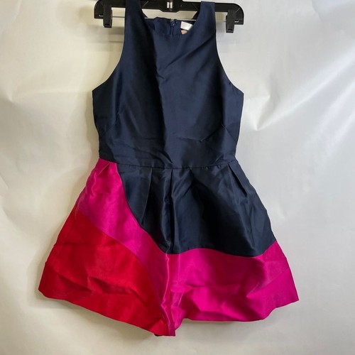 HUTCH BY ANTHROPOLOGIE Colorblock Romper Women's Size 4 Blue Motif | eBay