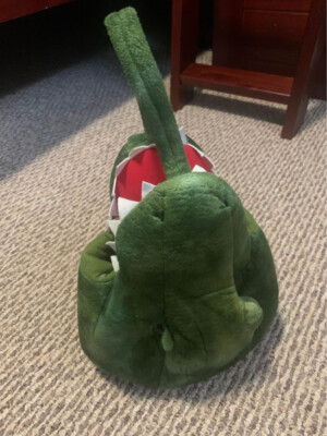 EUC POTTERY BARN T-REX DINOSAUR 3D TREAT BAG - NO MONOGRAM | eBay