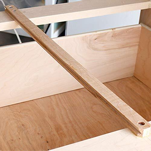 Wax Coated 18 Inches Wood Drawer Slide Classic Traditional Wood Center ...