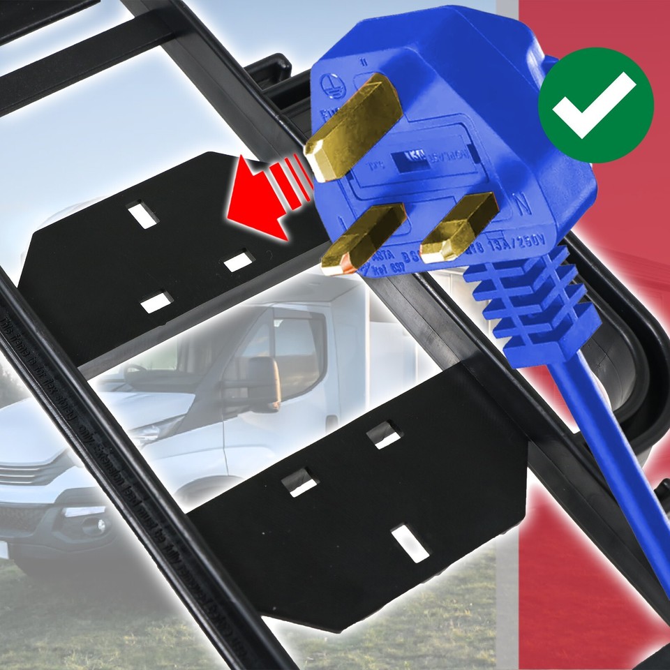 Caravan Cable Tidy Frame H Bracket Motorhome Extension Power Lead Wire ...