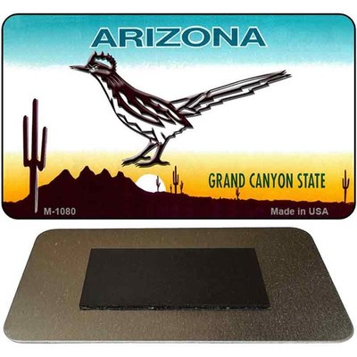 Road Runner Arizona State License Plate Tag Magnet M-1080 3.5" x 2 ...