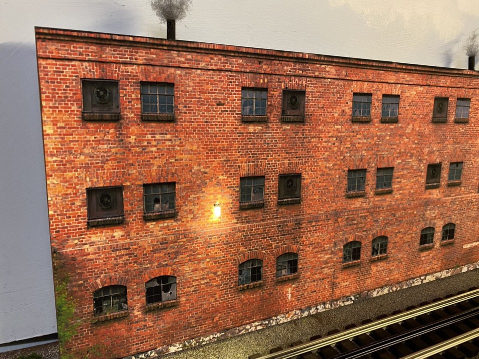 O Scale Scratch Built Industrial #12 Building Flat/Front Factory LEDs ...
