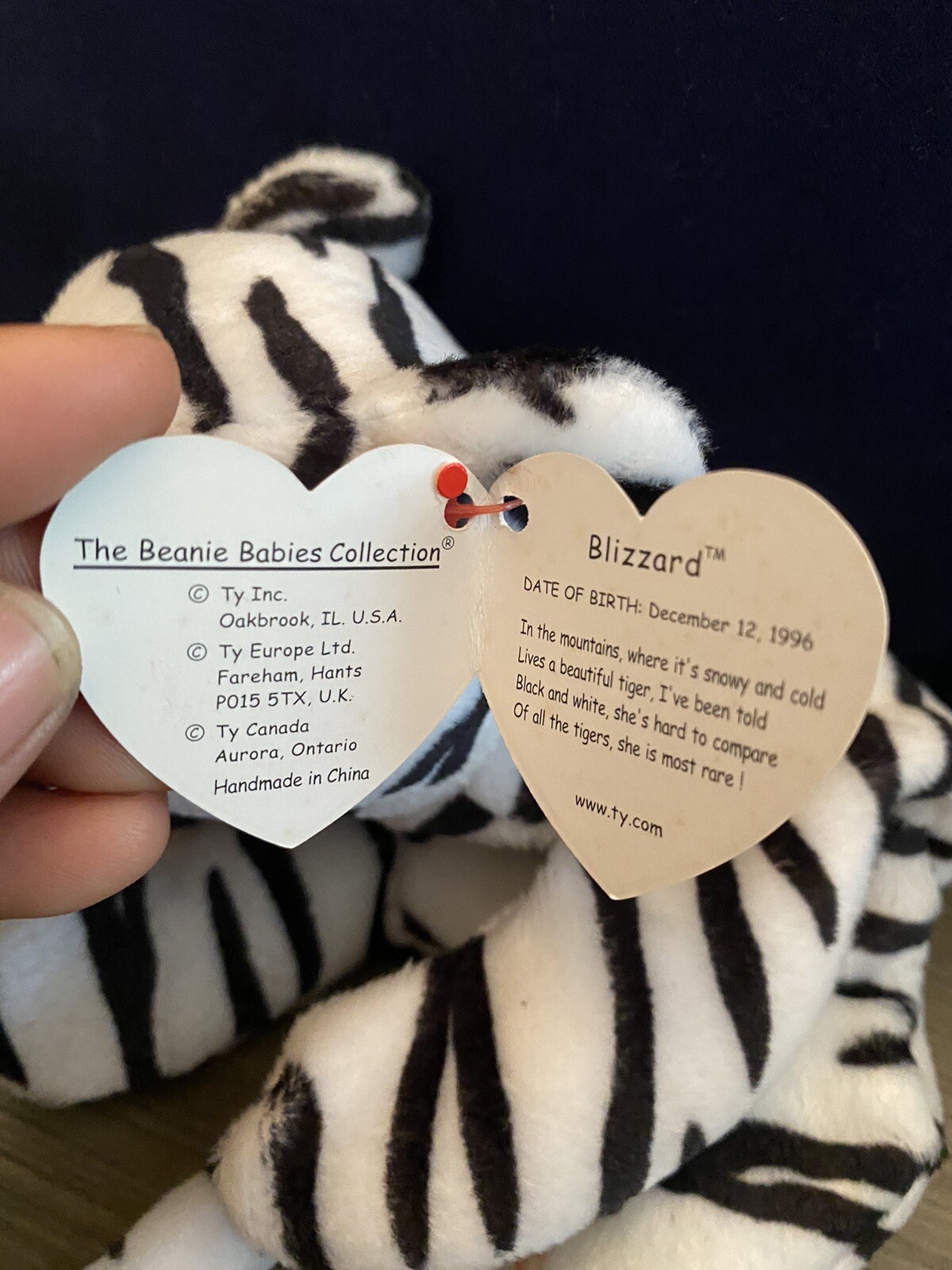 Rare Retired 1996 Ty Beanie Baby Blizzard With Leg Tag & Nose Errors | eBay