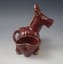 VTG ITALY POTTERY BROWN AND GOLD DONKEY VASE SCULPTURE UNUSUAL | eBay