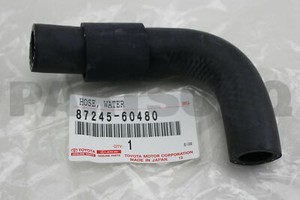 8724560480 Genuine Toyota HOSE, HEATER WATER, INLET B 87245-60480 | eBay