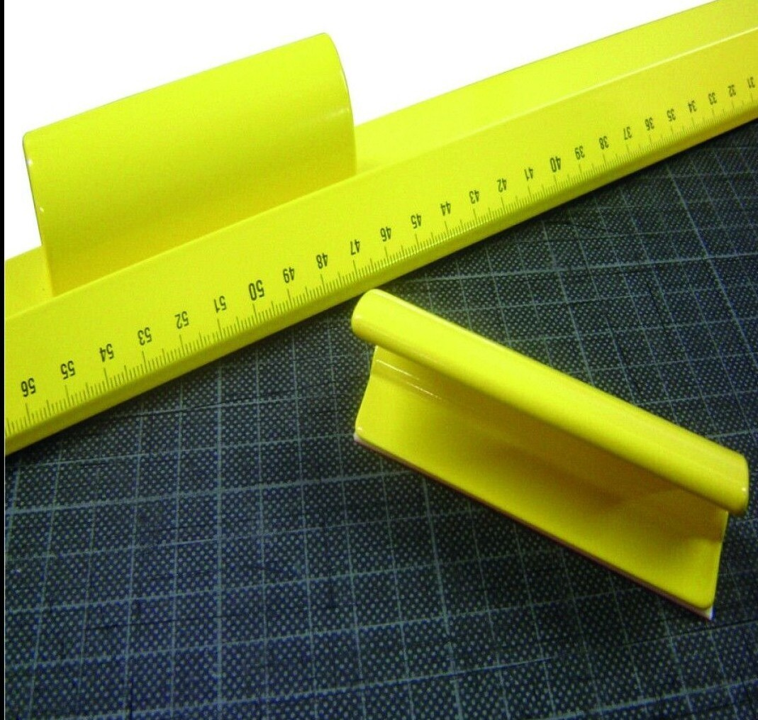 Metal safety ruler aluminium with finger guard and handle 50cm/ 100cm ...