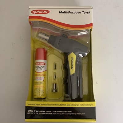Ronson Multipurpose Torch Connector Blower Attachment Chisel Soldering ...