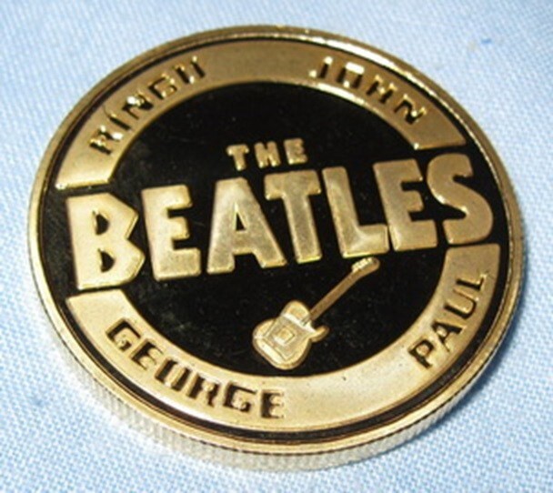 Beatles Gold Coin Liverpool Pop Music Rock n Roll Paul McCartney Old ...
