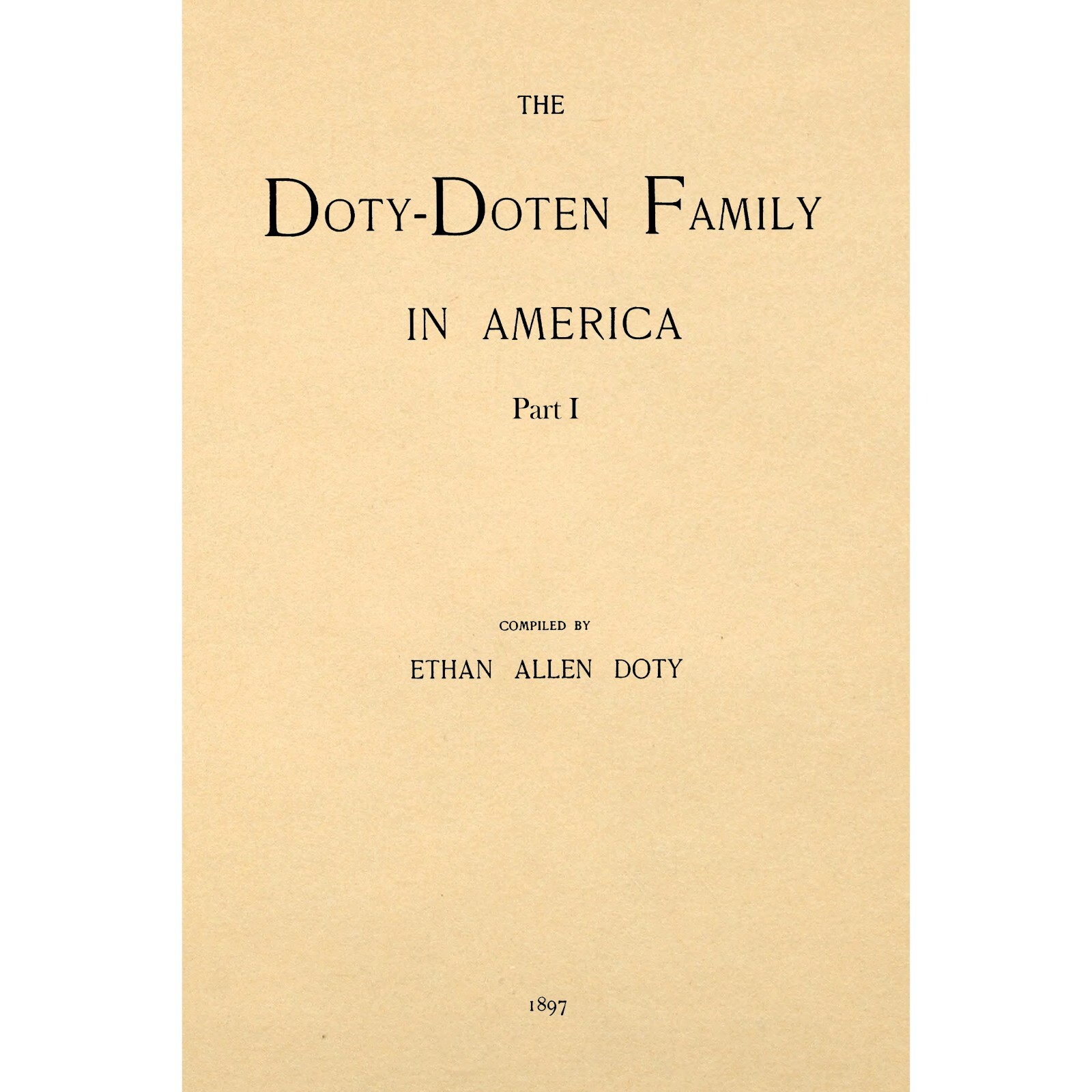 Doty-Doten family in America | eBay