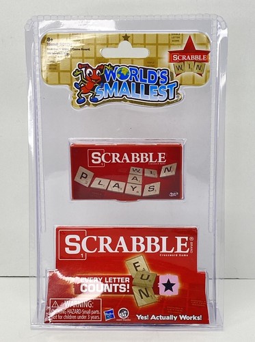 World's Smallest SCRABBLE Game Board Magnetic Letters Pocket Mini ...