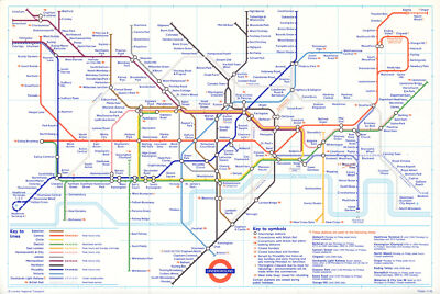 LONDON UNDERGROUND tube journey planner map. Hainault loop reopened ...